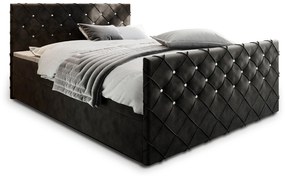 MSL Kontinentální čalouněná postel MARDI (160 x 200 cm) Barva látky: MAGIC VELVET 2258