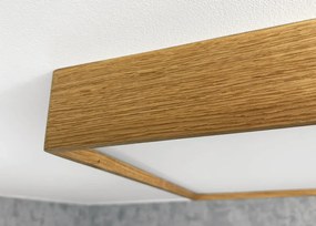 Světlo z dubu, 45W, výroba v ČR, stropní svítidlo BLOKK S 45W, vyrobené ručně z dubového dřeva Teplá bílá 3000 K