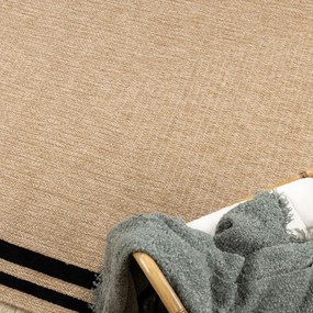 Dywany Łuszczów, Kusový koberec Spark 0687 beige/black, 160x220, béžová, chodba / předsíň