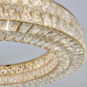 Toolight Designové LED osvětlení Crystal + dálkové ovládání LED APP1569-CP Gold 80cm