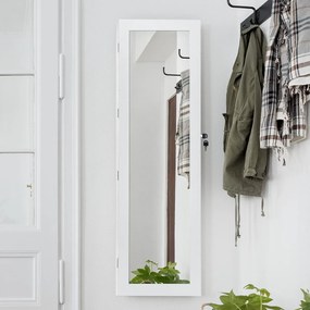 Costway Šperkovnice s 15 LED světly a zrcadlem po celé délce a montáží
