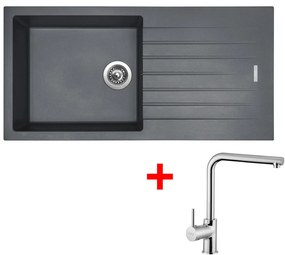 Set Sinks PERFECTO 1000 Titanium + baterie ELKA Chrom