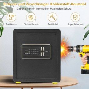 Costway Safe Elektronický trezor s digitální klávesnicí 45 L Trezor