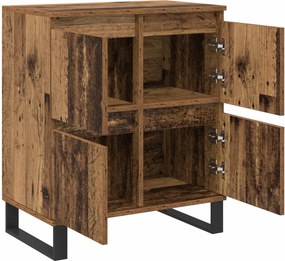 Servírovací skříň 3 ks Staré dřevo 60 x 35 x 70 cm 3394575