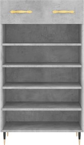 vidaXL Botník 60 x 35 x 105 cm kompozitní dřevo [829592] Barva: šedá sonoma