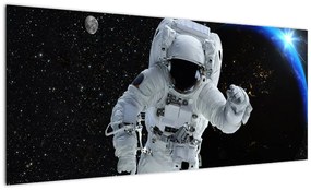 Obraz astronauta ve vesmíru (100x40cm)