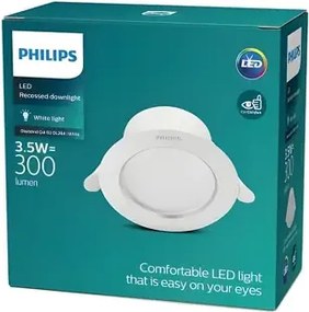 Philips Diamond bílá / Podhledové LED svítidlo / 1x3,5W / 315lm / 4000