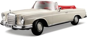 Maisto mercedes-benz 280se cabrio 1967 1:18 krémová