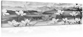 Obraz v nevšedním černobílém provedení - 150x50 cm
