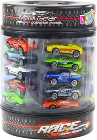 LEAN Toys Sada autíček v tubě, moderní sportovní auta 1:64