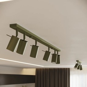 Sollux Lighting Nástěnné svítidlo RING olivově zelené