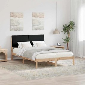 Rám postele Hnědo-černá 150 x 200 cm Masivní borovicové dřevo 3394375