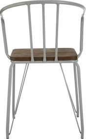 Šedá/v tmavě přírodní barvě jídelní židle z jilmového dřeva District – Premier Housewares