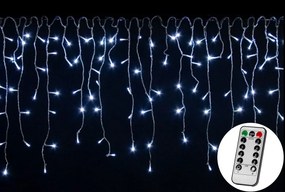 VOLTRONIC® 59794 Vánoční světelný déšť 400 LED studená bílá - 10 m + ovladač