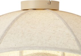 Japandi stropní svítidlo béžová látka 55cm - Haru