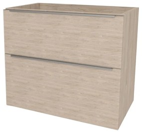 Mereo Mailo, koupelnová skříňka 81 cm, chrom madlo, Multidecor, Light Rock Hickory CN591SLRH1