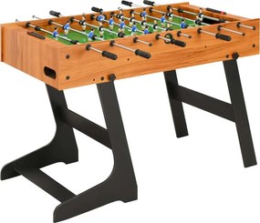 vidaXL Skládací stolní fotbal 121 x 61 x 80 cm [91938] Barva: světle hnědá