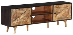 vidaXL TV stolek 140 x 30 x 46 cm hrubé mangovníkové a akáciové dřevo