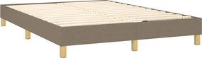 Box spring postel s matrací taupe 140x200 cm textil 3130437