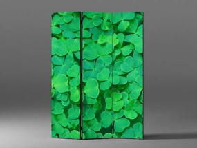 Liox Paraván zelený trojlístek Rozměr: 135 x 180 cm