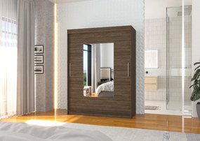ADRK Furniture Skříň posuvná se zrcadlem DORRIGO 150 ADRK-SW-DOR-CH-150