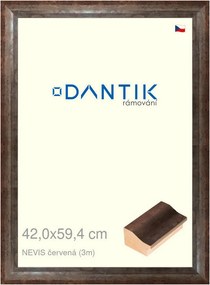 DANTIK rámeček 42x59,4 | NEVIS červená (Plexi Čiré)