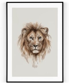 Obraz Lion Bez okraje 30 x 40 cm - napnuté plátno na dřevěném rámu