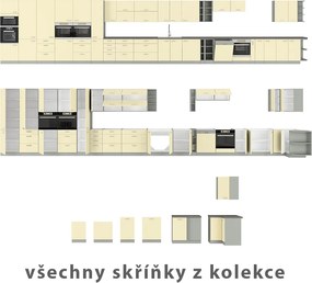 KARMEN | horní regál 15 G-72 OTW s policemi | 15 cm | světle šedá