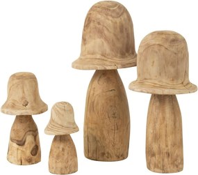 Přírodní dřevěná dekorace houba Mushroom M - Ø 20*42 cm