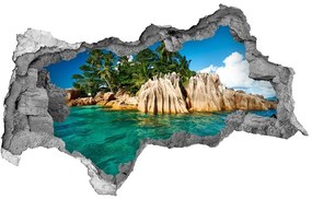 Wallmuralia Nálepka fototapeta 3D výhled Tropický ostrov 95x73 cm