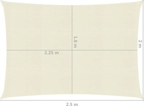 vidaXL Plachta proti slunci 160 g/m² 2 x 2,5 m HDPE [311171] Barva: antracitová