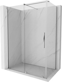 Mexen Velar, sprchový kout s posuvnými dveřmi 150(dveře) x 85(stěna) cm, 8mm čiré sklo, chromový profil, 871-150-085-01-01