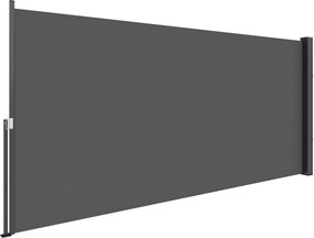 Outsunny Skladací Zahradní Boční Markýza 3m x 1,4m Hliník Polyester Anti-UV Vysokohustotní 180 g/m² Tmavě Šedá