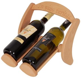 Stojan na víno 622 - Dřevěný stojan na 2 lahve vína