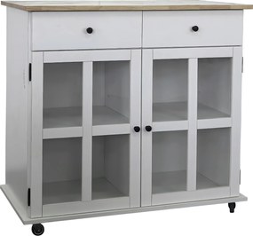 XXXLutz SERVÍROVACÍ VOZÍK, bílá, 95/88/47 cm MID.YOU - Barové vozíky - 001713014701