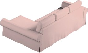 Potah na pohovku IKEA Backabro rozkládací se šezlongem barva růžová látka pletený vzor