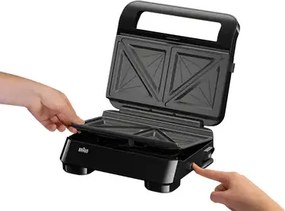 Braun Snack Maker 5 SM5000 černá / Sendvičovač / 800 W / vyjímatelné d