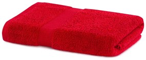 DecoKing - Sada bavlněných ručníků Červená MARINA HLADKÉ