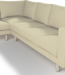 Potah na pohovku IKEA Norsborg rohová 5-místná barva krémová látka lesklé, pletený vzor