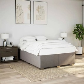 Rám postele bez matrace taupe 140 x 200 cm textil 3284482