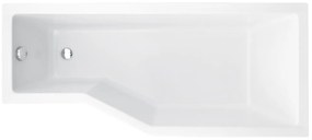 Besco Integra akrylátová vana s dvoudílnou zástěnou Délka vany: 170cm, Orientace: Levá