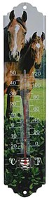 HOME ELEMENTS Venkovní teploměr 29,5 cm, koně