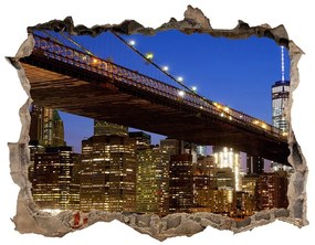 Wallmuralia Fototapeta díra na zeď Manhattan New York 95x64 cm