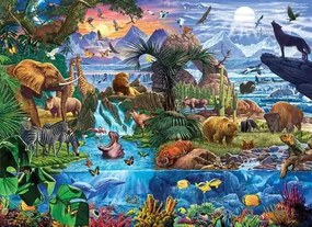 EUROGRAPHICS Puzzle Zvířata světa / 5000 dílků / 152,4 x 101,6 cm