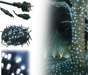 Vánoční světýlka venkovní FLASH studená bílá 300 LED