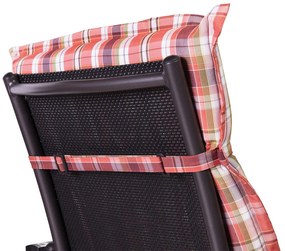 Prato, čalouněná podložka, podložka na židli, podložka na nižší polohovací křeslo, na zahradní židli, polyester, 50 x 100 x 8 cm, 1 x polštář