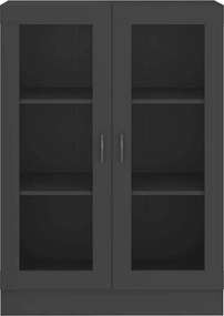 vidaXL Vitrína 82,5 x 30,5 x 115 cm kompozitní dřevo [802755] Barva: Bílá