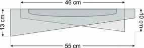 LED Stropní svítidlo GALAXY MODERN LED/24W/230V pr. 55 cm modrá/zlatá