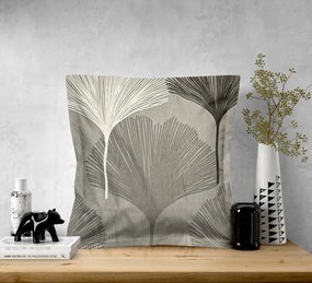 Ervi povlak na polštář bavlněný s lemem - Nordic Leaves