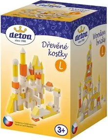 Detoa Dřevěné kostky L 96 dílků / od 3 let